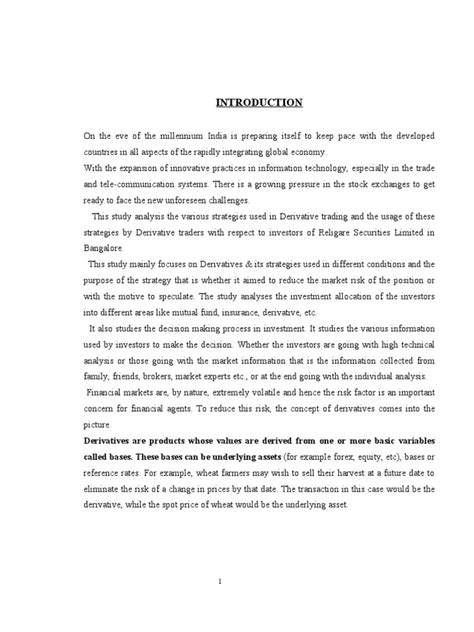 Pdf Derivatives And Its Strategies Dokumen Tips