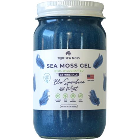 True Sea Moss Blue Spirulina And Raspberry Sea Moss Gel Superfood Same