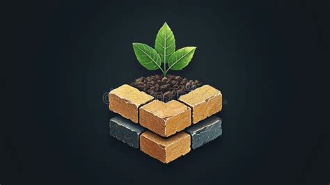 Logo Symbolizes Commitment Sustainability In Construction Integrating