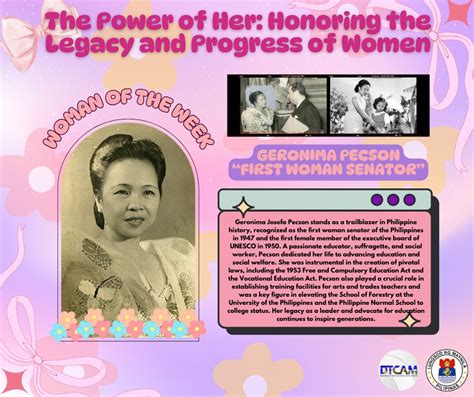 Department The Power Of Her Honoring The Legacy And Progress Of
