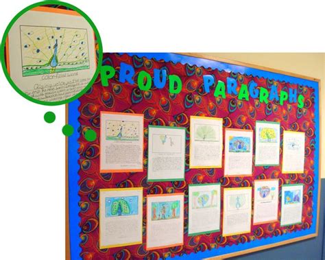 Peacock Themed Bulletin Board Creative Writing Activities Bulletin