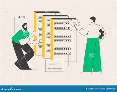 Big Data Developer Abstract Concept Vector Illustration Stock