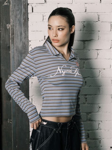 Slim Collar Ls Blue Nyxx 60 Asian Fashion Online Store