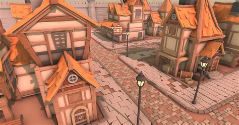 Fantasy City And Castle Low Poly 3d Fantasy Unity Asset Store