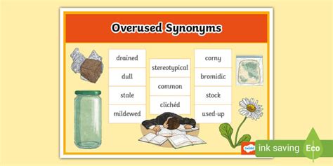 Overused Synonyms Word Mat