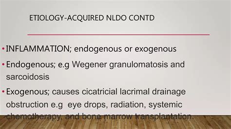 Nasolacrimal Duct Obstruction Pptx