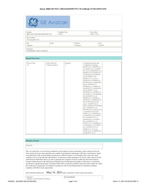 Fillable Online Imr Test Labs Singapore Pte Ltd Fax Email Print Pdffiller