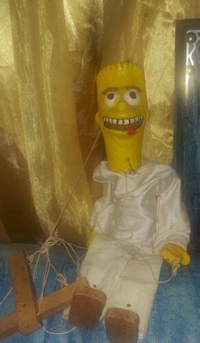 Bart Simpson Marionette String Puppet Doll Extremely Rare Highly