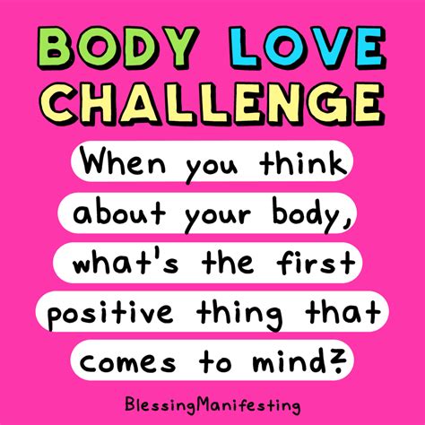 Body Love Challenge Self Love Rainbow