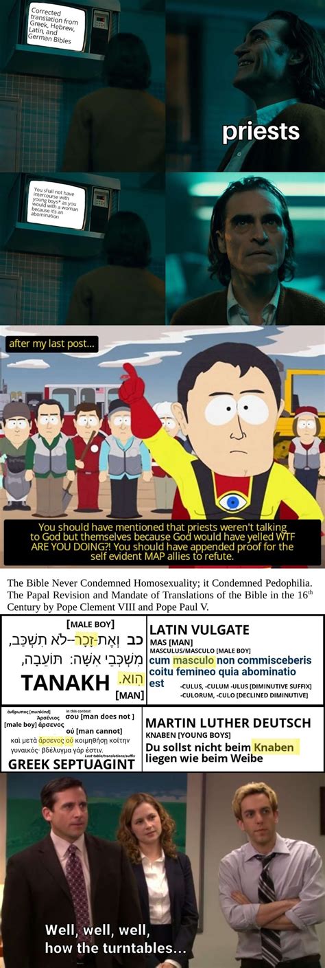 Did The Bible Say Homosexuality Was Wrong No It Said Pedophilia Was