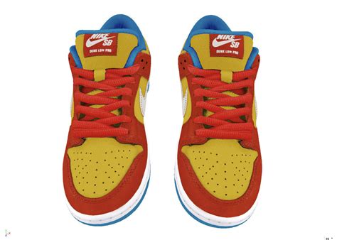 Nike Sb Dunk Low Bart Simpson2 3d Model Cgtrader