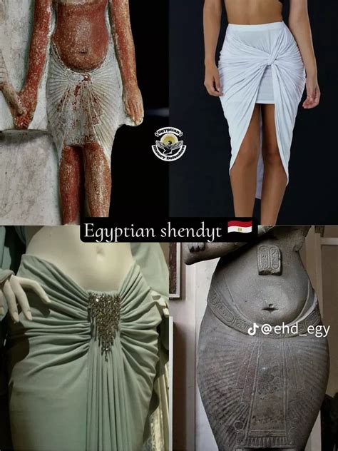 Egyptian Shendyt Skirt Ancient Egypt Skirt Minimal Glam Wrap Skirt