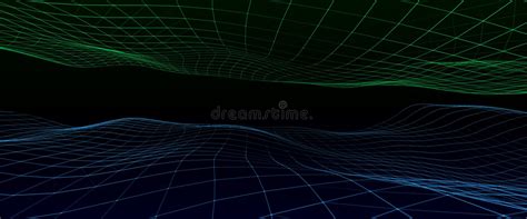 Abstract Technology Wave Of Particles Big Data Visualization Vector