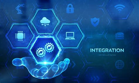 Integration Data System System Integration Technology Concept In