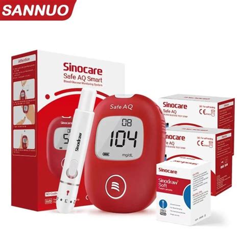 Sannuo Safe Aq Smart Blood Glucose Meter For Diabetes Home Medical