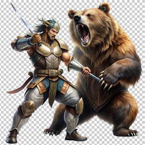 Bears Chasing Soldiers Psd High Quality Free Psd Templates For Download