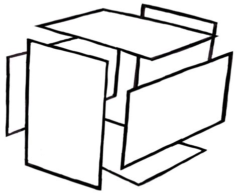 Exploding Cube Illustration