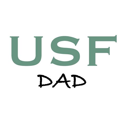 Usf Dad Digital Print Plain Background Etsy