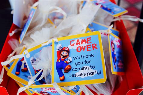 Super Mario Party Party Favors Of Coins Super Mario Birthday Party