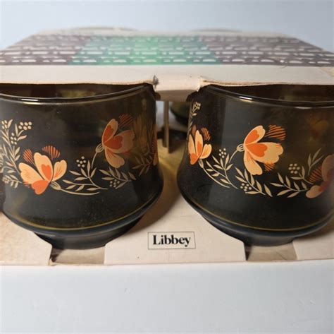 Libbey Dining Vintage 7s Short Libbey Glasses Set Of 4 New In