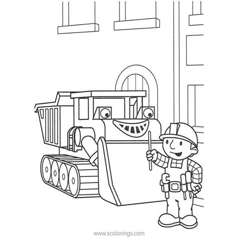 Bob The Builder Coloring Pages Travis And Scoop