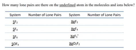 Answered How Many Lone Pairs Are There On The Bartleby