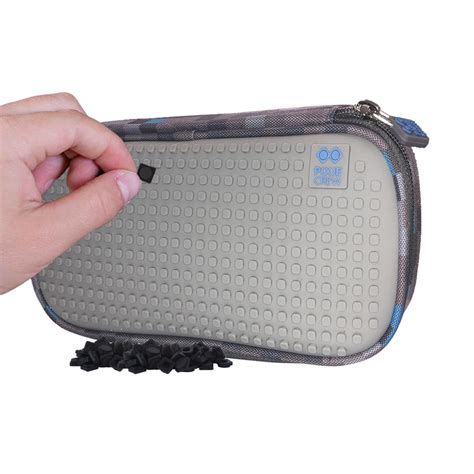 Pixie Crew Studentský Penál Minecraft Šedo Modrý Maxíkovy Hračky