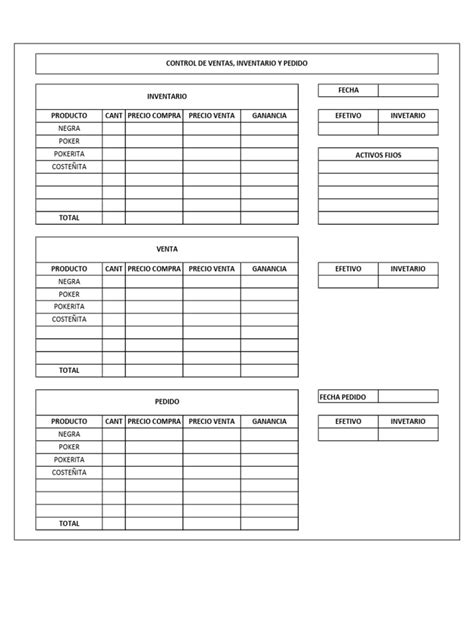 Control De Ventas E Inventario 2023 Pdf