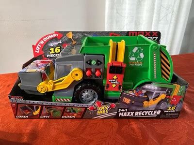Maxx Action 3 N 1 Maxx Recycler Toy Garbage Truck With Joystick