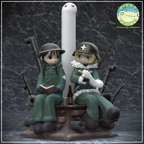 Fichier 3d Girls Last Tour Chito Et Yuuri・objet Pour Imprimante 3d à