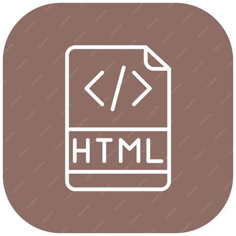 Premium Vector Html File Vector Illustration Style