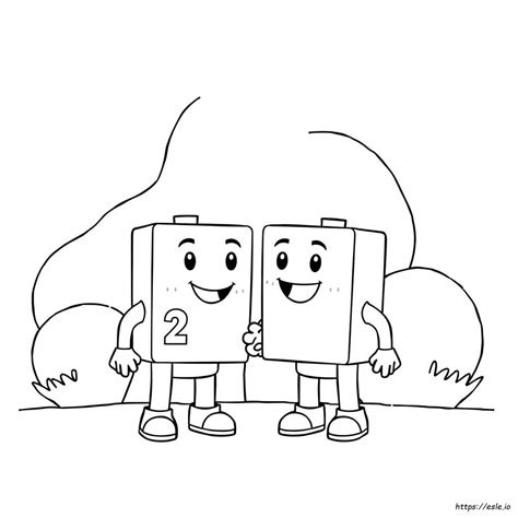 Coloriages Numberblocks 2