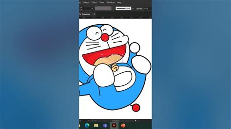 Doraemon Tutorial Adobe Illustrator Drawing Adobeillustrator Youtube