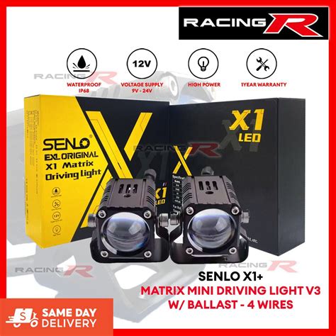 Senlo X1 Matrix Mini Driving Light V3 With Ballast 60 Watts Mdl W 1