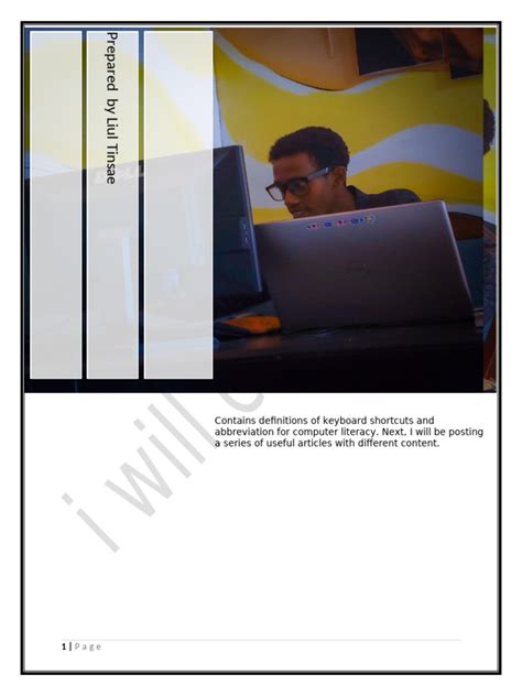 Basic Keyboard Shortcut Key Pdf