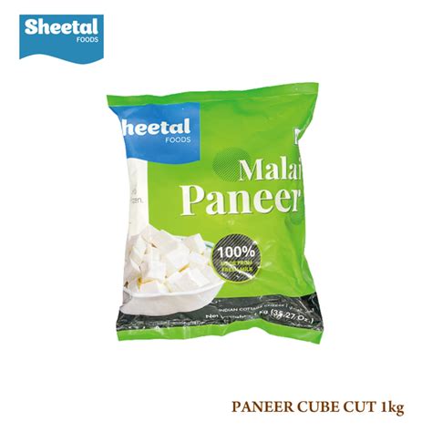 Sheetal Malai Paneer Cube Cut 1kg Kobe Spice