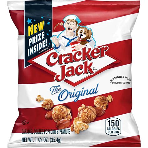 Cracker Jack Original Caramel Coated Popcorn And Peanuts 1 25 Oz 30 Pack 9 48 0 32 Bag At