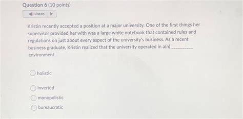 Solved Kristin Recently Accepted A Position At A Major