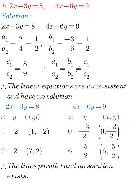 Ssc Maths Solutions For Pair Of Linear Equations In Two Variables Class 10 Chapter 4 Maths Glow