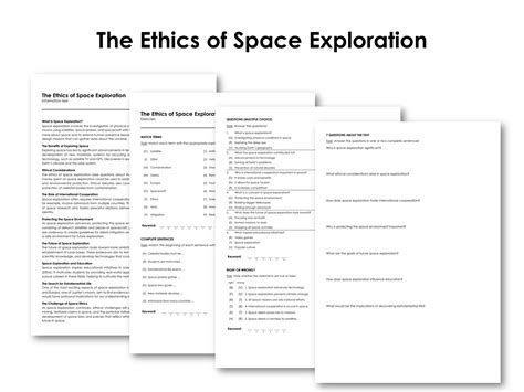 The Ethics Of Space Exploration Made By Teachers