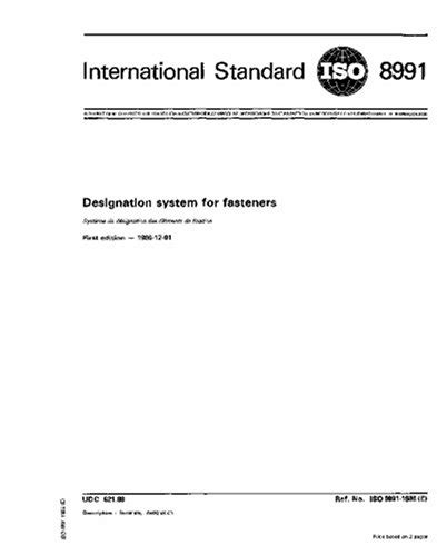 Iso 89911986 Designation System For Fasteners International