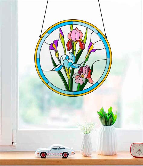 Iris Stained Glass Pattern Crealandia