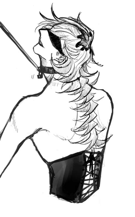 Rule 34 Blindfold Choker Collar Corset Demon Slayer Douma Kimetsu No