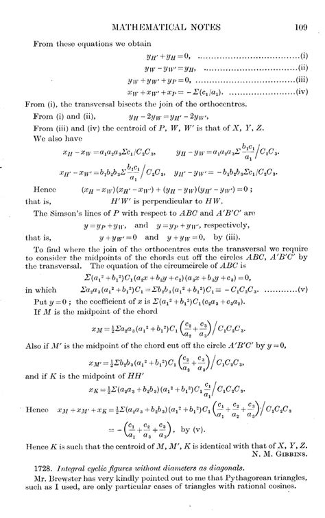 1728 Integral Cyclic Figures Without Diameters As Diagonals The