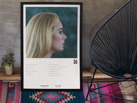 Adele 30 Album Cover Poster For Wall Art Designed And Sold By Tuo Kan