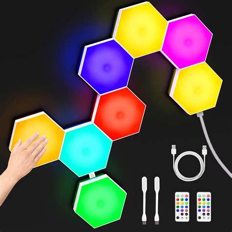 Hexagon Lights With Remote Modular Touch Sensitive Lights Dual