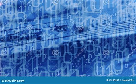 Futuristic Technology Concept Binary Background Stock Illustration Illustration Of Futuristic