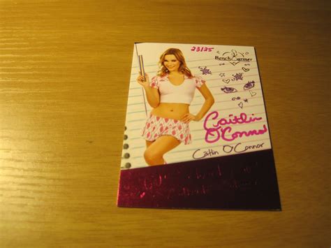 2014 Benchwarmer Caitlin Oconner School Girls Autograph Pink Editioninsert Card Antique
