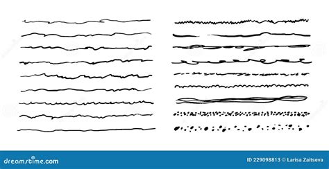 Bumpy Lines Pencil Stock Illustrations 7 Bumpy Lines Pencil Stock