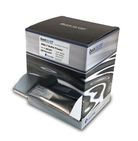 Quicksilver™ Pbst Pre Made Buffer Pouches 1x Lab Supplies Stellar Scientific
